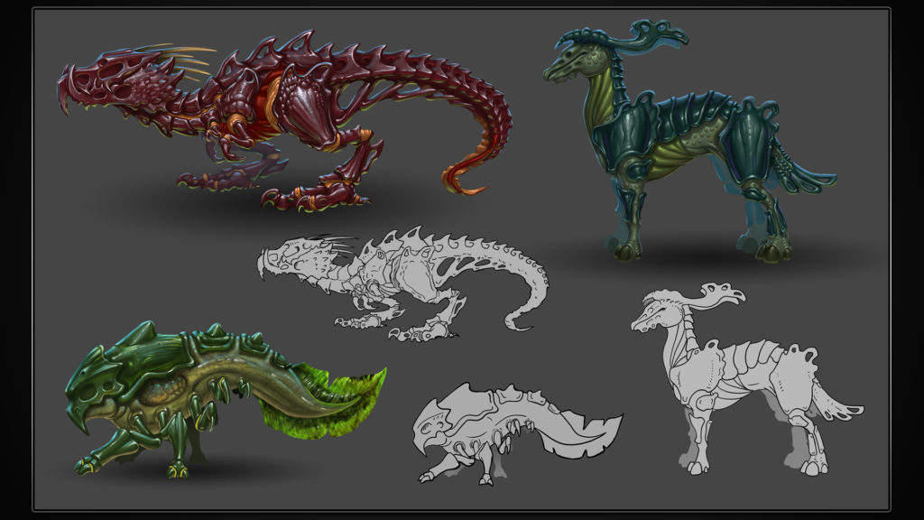 Alien creatures rendered – TRAVIS LACEY